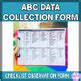 ABC Antecedent Behavior Consequence Data Collection Sheet SPED