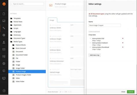 umbraco 7 and ucommerce 7 using the image cropper tool edge webware