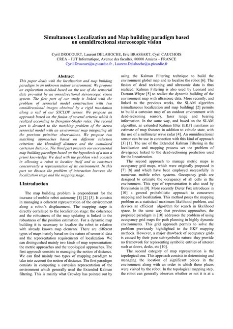 pdf simultaneous localization and map building paradigm based on