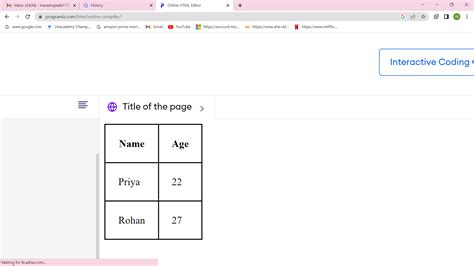 How To Make An Html Table Border Tpoint Tech How To Make An Html Table Border Tpoint Tech