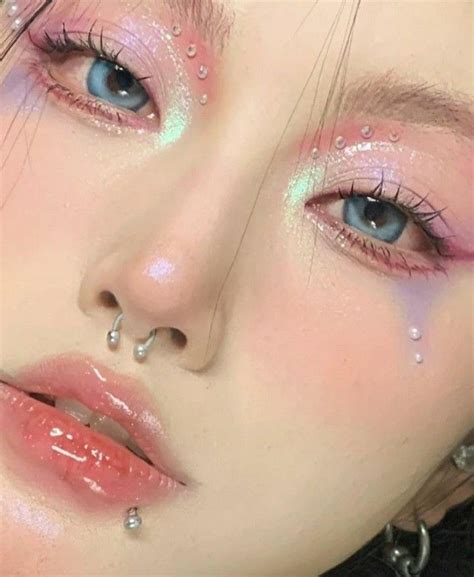 Douyin Makeup Look Ethereal Makeup Rhinestone Makeup Faerie Makeup
