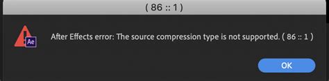 After Effects Error Can Not Be Imported This Mov Adobe Community