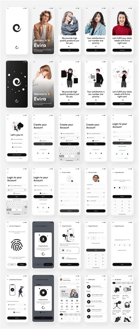 Evira E Commerce And Online Shop App Ui Kit — Figma Resources On Ui8
