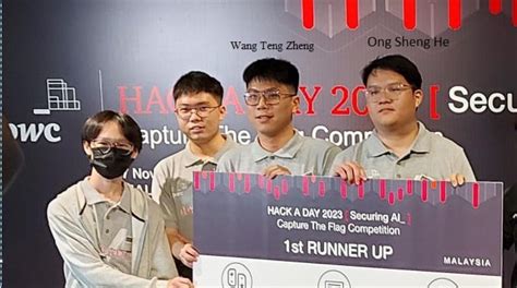Shenghe Ong On Linkedin Pwc Hackaday2023 Ai Tarumt Cybersecurity Ctf