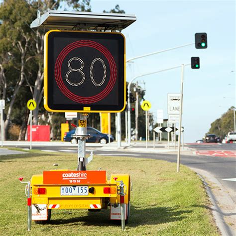 Variable Speed Limit Sign Rent At Coates Now