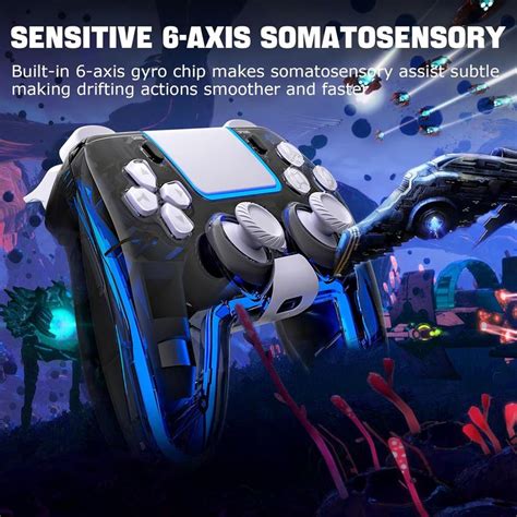 Ps4 Game Controller Dual Hall P4 Bluetooth Wireless Rgb Glare Mobile