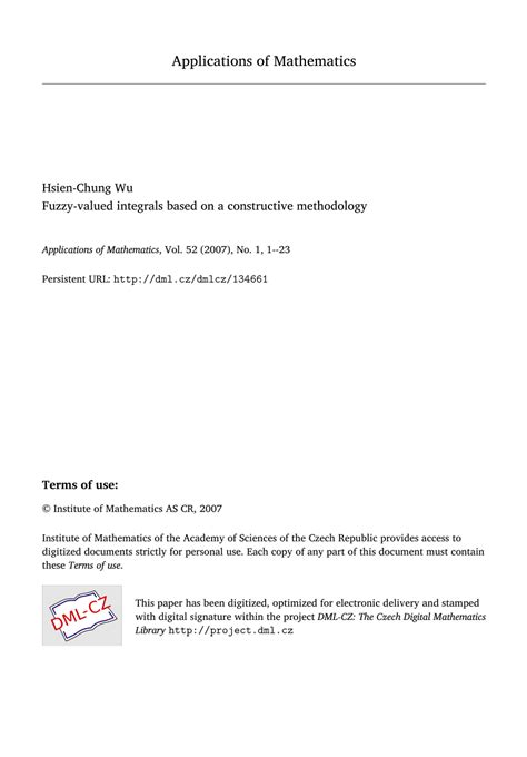 pdf fuzzy valued integrals based on a constructive methodology