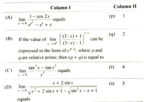 match the column
