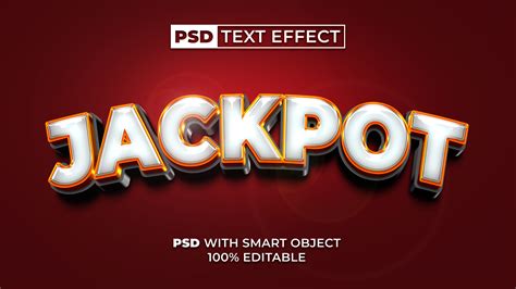 Jackpot Text Effect Gold Style Editable Text Effect 28595559 Psd