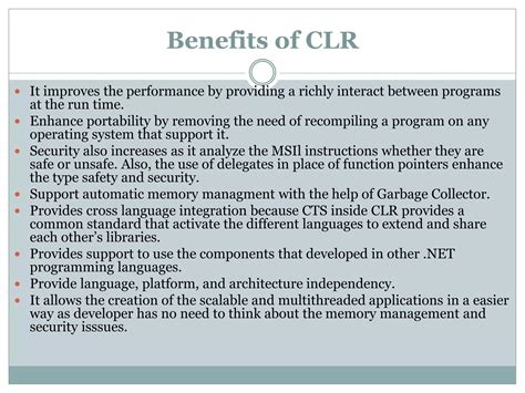 Net Framwork Architecture And Components Pptx