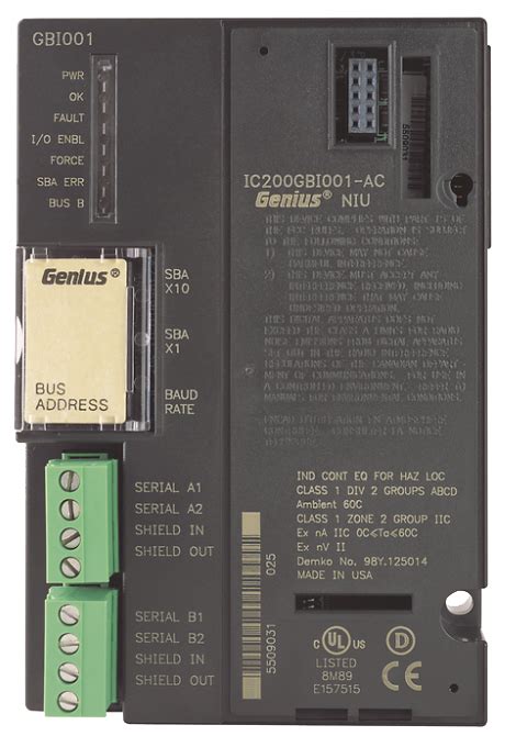 Repair Ge Emerson Ic200gbi001 Versamax Genius Network Interface Unit