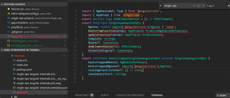 code compialation problem in single spa angular internals types d ts