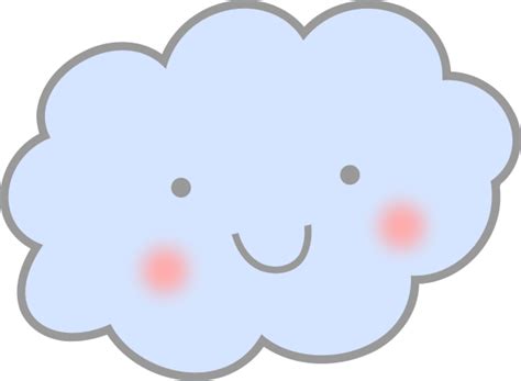 Happy Cloud Clip Art Image Clipsafari