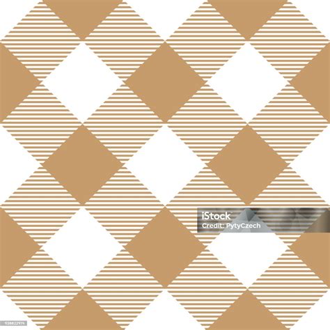 럼 버 재킷에 갈색과 흰색 격자 무늬 패턴입니다 대각선 배치입니다 원활한 벡터 패턴입니다 간단한 빈티지 섬유 디자인 0명에 대한 스톡 벡터 아트 및 기타 이미지 Istock