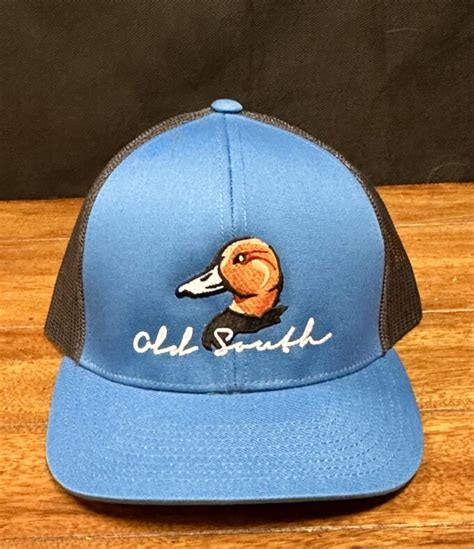 Old South Redhead Duck Snapback Trucker Hat Ocean Bluecharcoal Ag