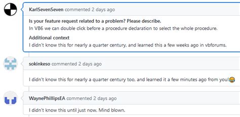 Select Entire Sub Or Function In Vba With A Double Click