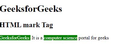HTML Tag GeeksforGeeks