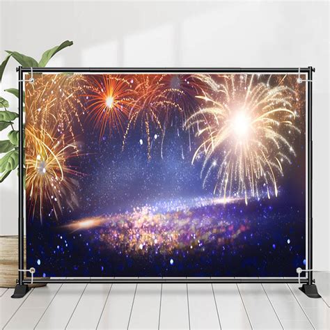 Classy Glitter Sparkle Night Bokeh New Year Backdrop Lofaris