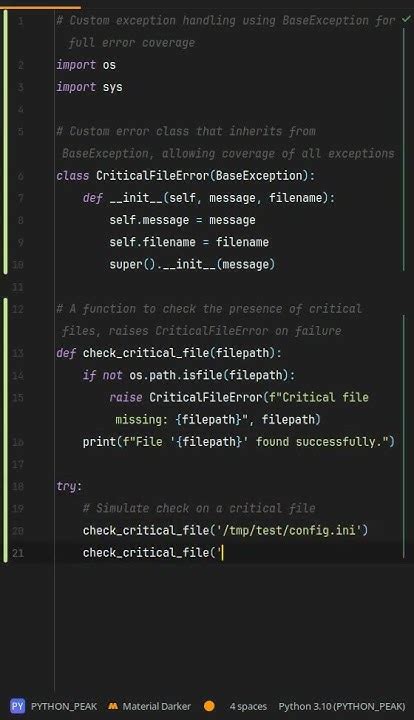 Why Use Baseexception In Python Pythons Custom Exceptions The