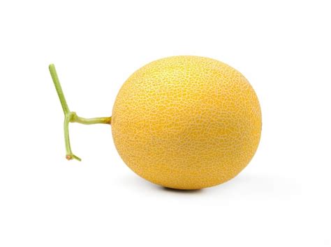 Premium Photo Close Up Fresh Melon Cantaloupe With Short Stalk