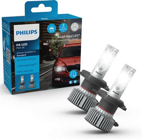 Philips Ultinon Pro6000 Boost gen2 Direct-fit H4-LED Scheinwerferlampe ...