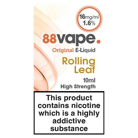 88vape E Liquid 16mg Rolling Leaf 10ml Electronic Cigarettes