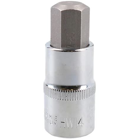 14mm Hex Bit Metric Allen Socket Male 12 Drive 55mm Length
