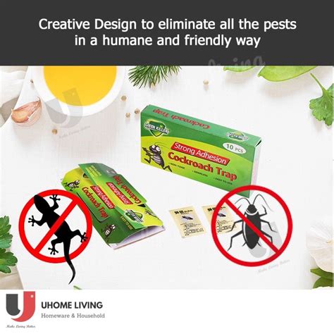 Local Seller 10 Pcspack Green Killer Cockroach Trap Lizard Trap With