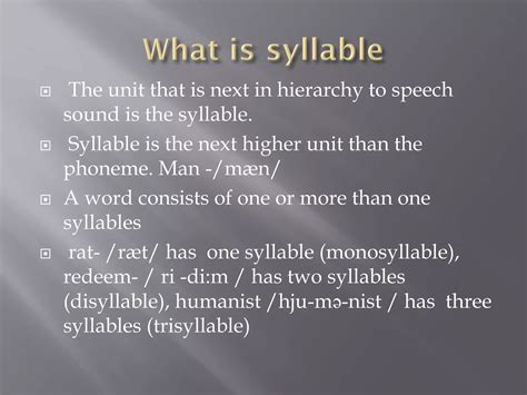 Syllable Pdf