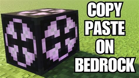 How To Copy And Paste On Bedrock Youtube