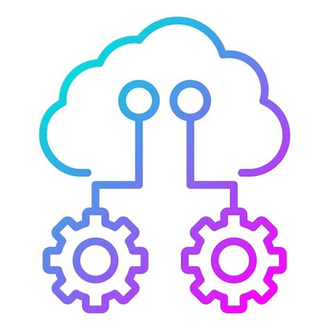 Premium Vector Cloud Interface Vector Illustration Style