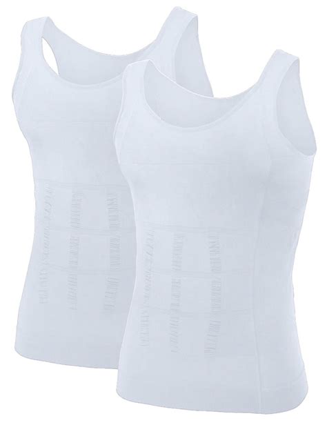 Toptie Mens Slimming Body Shaper Compression Shirt Shapewear