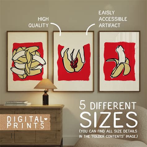 Erotic Banana And Femininity Poster Duo Bold Erotic Artwork Modern