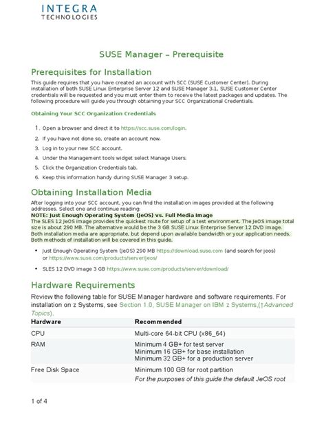 Suse Manager Prerequisites Pdf Proxy Server Domain Name System