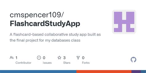 GitHub Cmspencer FlashcardStudyApp A Flashcard Based Collaborative Study App Built As The