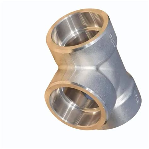 2 Inch Buttweld Ss Socket Weld Unequal Tee For Chemical Handling Pipe