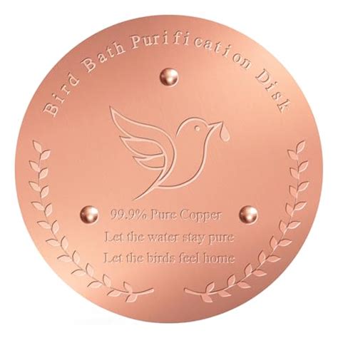 Bird Bath Copper Disk 1mm Thick 99 9 Pure Copper Disk 100mm Diameter Bird Friendly Outdoor