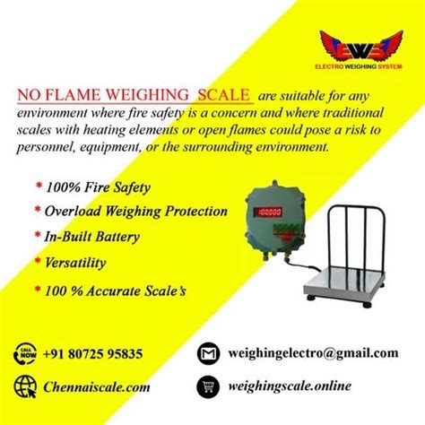 Flameproof Electronic Weighing Scale 100 Kg At ₹ 13500 Piece In