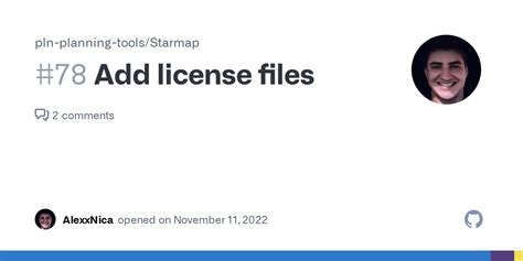 add license files · issue 78 · pln planning tools starmap · github