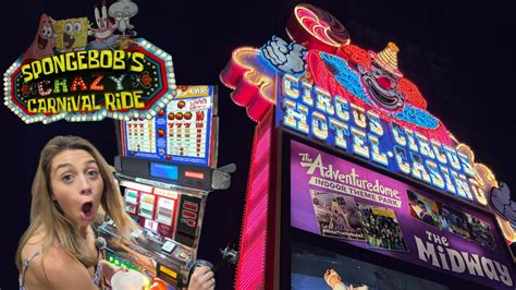 Circus Circus Las Vegas Shocked Me Adventuredome Spongebob Ride Bazaar Meat And More Youtube