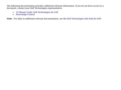 Dell Technologies Documentation Dell Validated Design For High Availability For Sap With Red