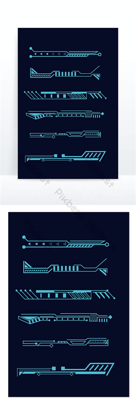 Technology Element Line PNG Images PSD Free Download Pikbest