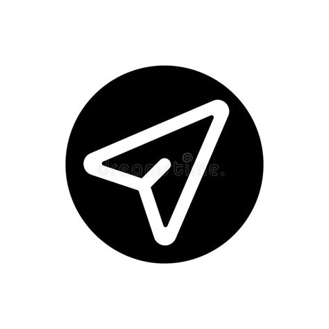 Navigation Pointer Black Glyph Ui Icon Stock Vector Illustration Of Vector Position 264148142