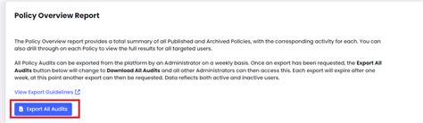 Survey How To Export Reporting Audits Metacompliance