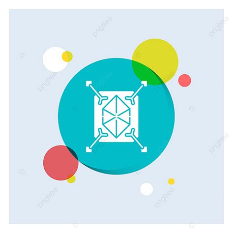 Object Prototyping Rapid Structure 3d White Glyph Icon Color Color