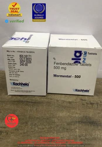 Veterinary Medicines - Fenbendazole Tablets 150mg 100% Export Oriented ...