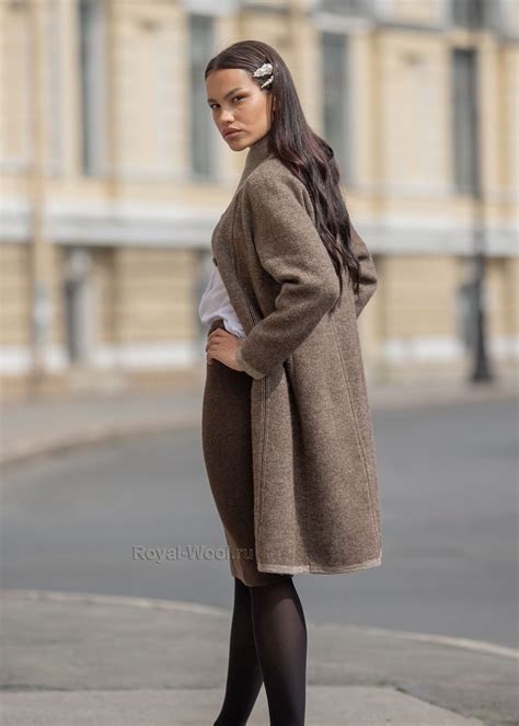 Пальто из шерсти яка женское | Купить в Москве, СПб