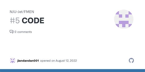 CODE Issue NJU Jet FMEN GitHub