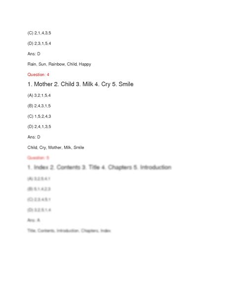 SOLUTION Logical Sequence Words Questions Bank Exams Studypool