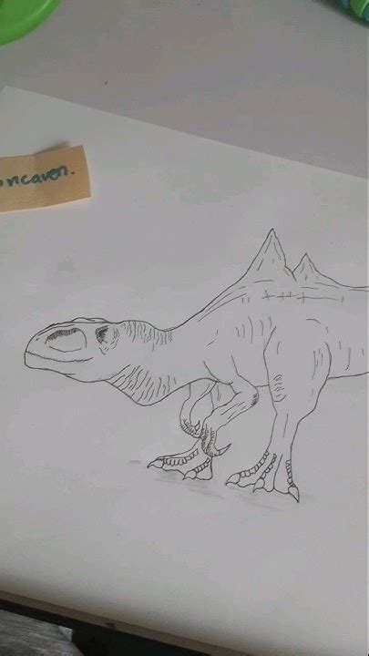 Very Colorful Concavenator Drawing Youtube